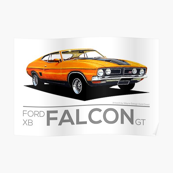"1975 XB Ford Falcon GT351 Hardtop - Automotive Classics" Poster by ...