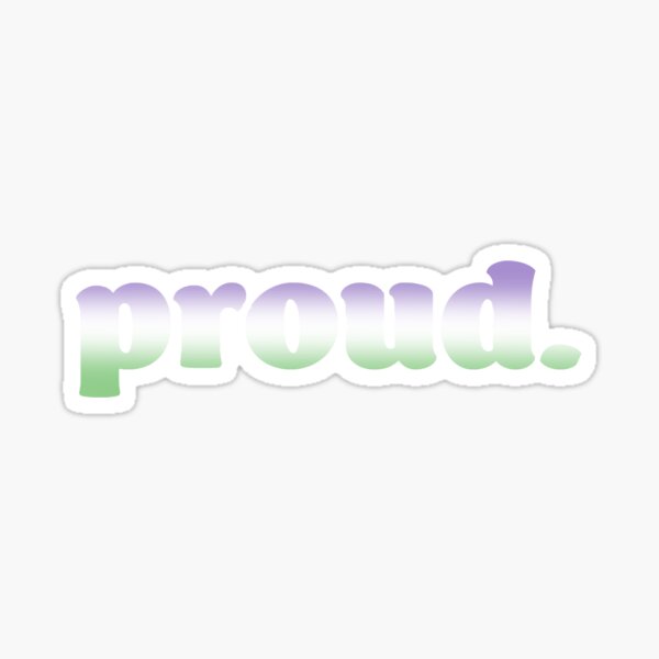 "LGBTQ+ Pride Gradient - Genderqueer" Sticker by cteresa120 | Redbubble