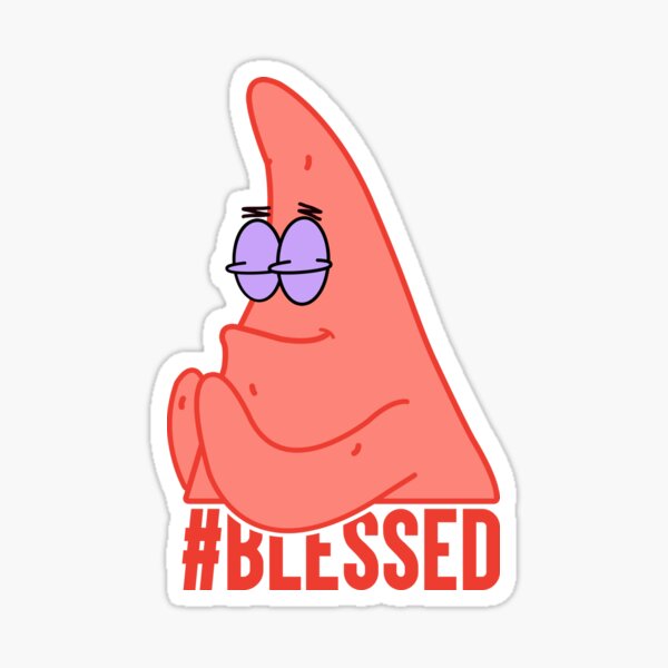 "Blessed Patrick Star" Sticker by artsylab | Redbubble