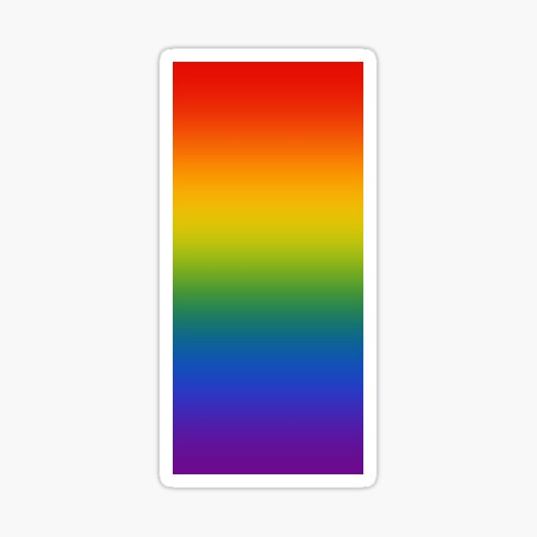 "Rainbow gradient" Sticker by dbrunke | Redbubble