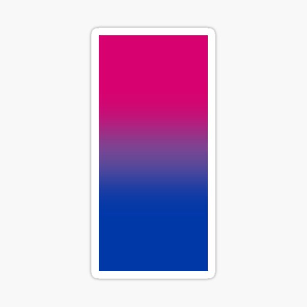 "Bisexual flag gradient" Sticker for Sale by dbrunke | Redbubble