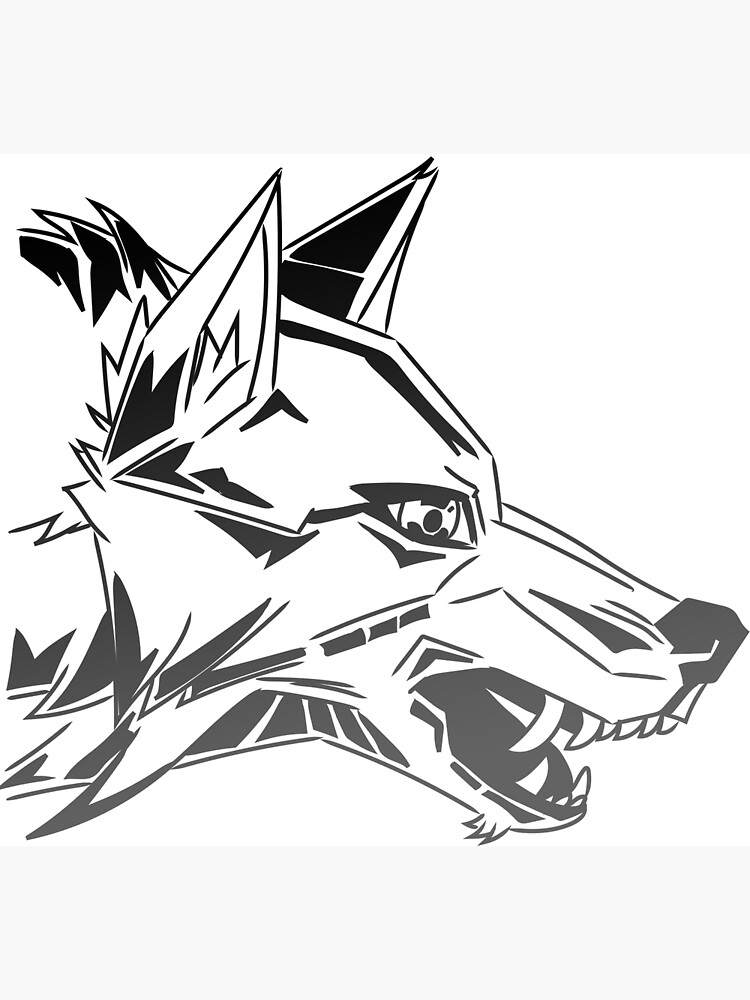 "Graffiti style wolf head" Poster by HellCharm | Redbubble