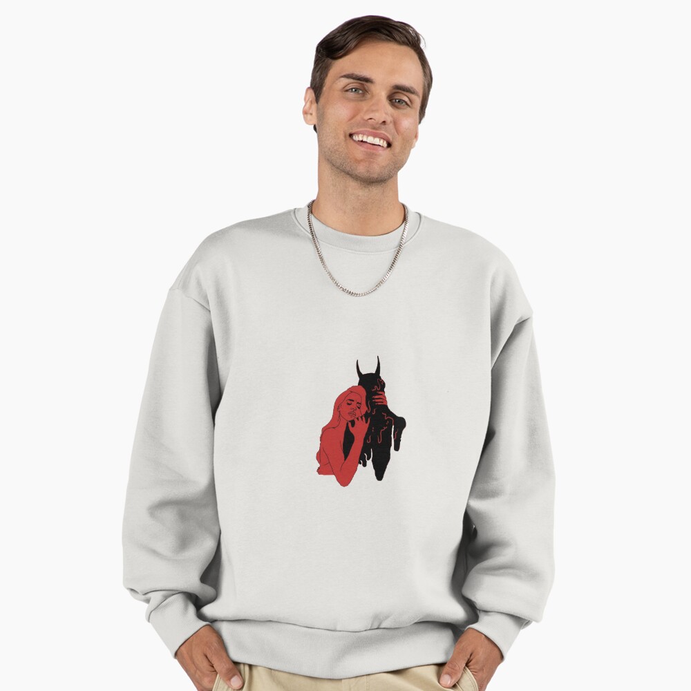 "woman hugging devil" Sticker for Sale by parisvlado | Redbubble