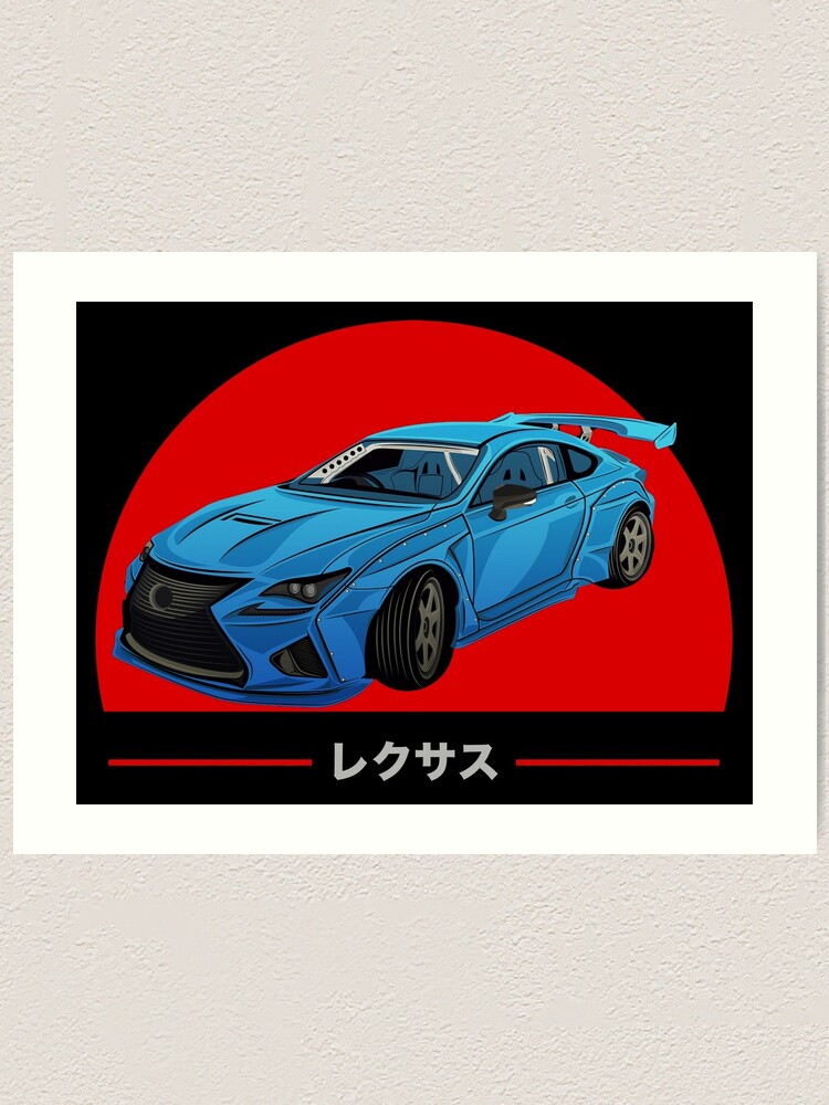 "Lexus RC-F JDM Tuner Stanced" Art Print by asvpdiamond | Redbubble