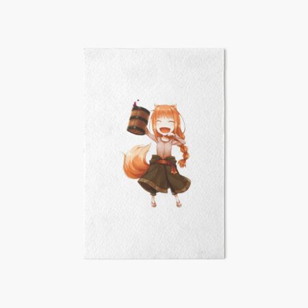 "Chibi Holo Drinking - Spice and Wolf" Art Board Print for Sale by ...