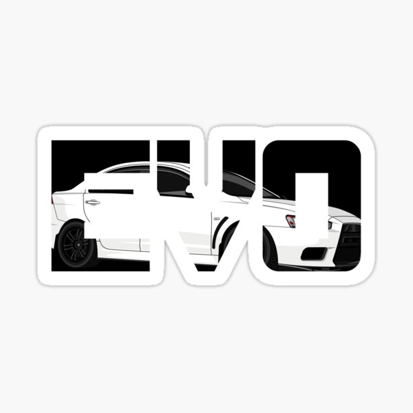 "Mitsubishi Evo X Lancer Evolution JDM Tuner" Sticker by asvpdiamond ...