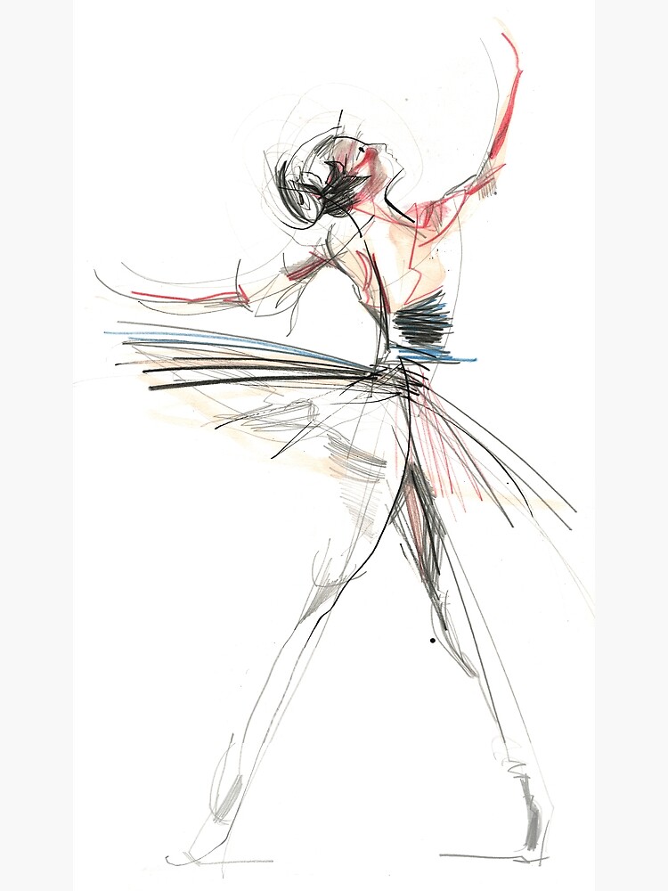 "Expressive Dancer Dance Drawing" Poster for Sale by CatarinaGarcia ...