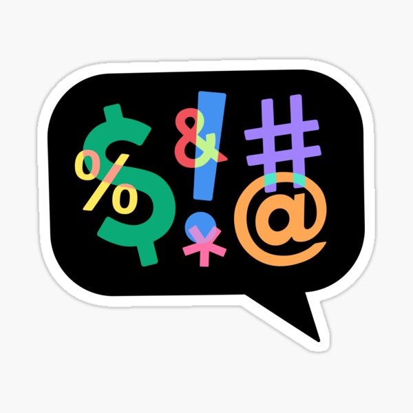 "F#$%" Sticker by caitlinwoudstra | Redbubble