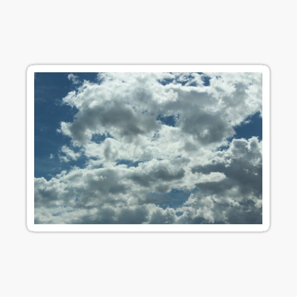 "blue sky clouds " Sticker by graphicglow | Redbubble
