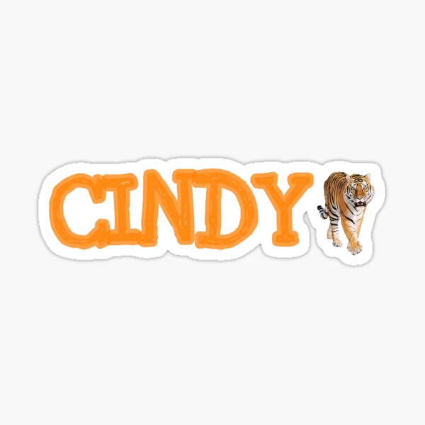 "CINDY" Sticker by cassidywhiteway | Redbubble