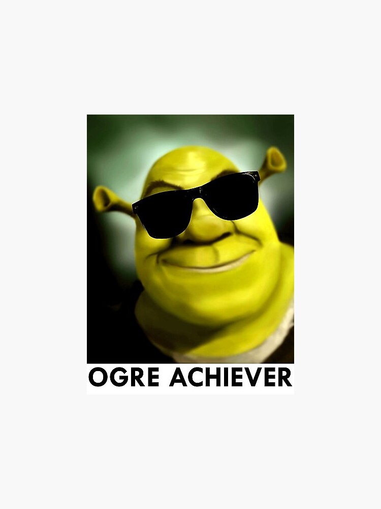 "Shrek Ogre Achiever" Sticker for Sale by JetSetJustin | Redbubble