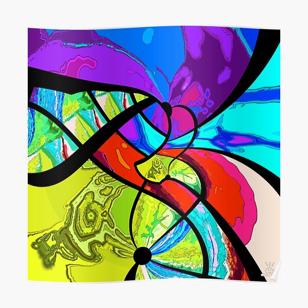 "Color fragmentation" Poster for Sale by koni76 | Redbubble