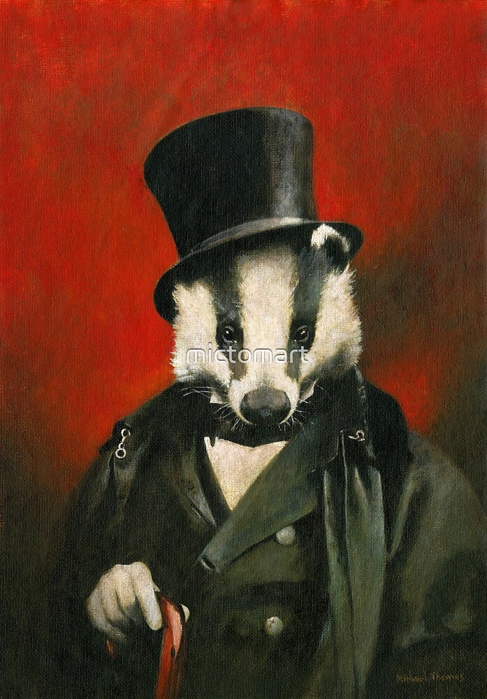 «Victorian Mr Badger» de mictomart | Redbubble