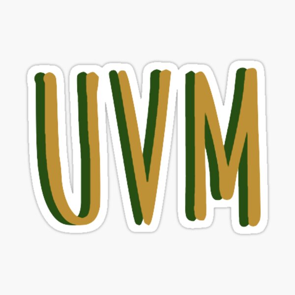 "UVM" Sticker by lucieswan | Redbubble