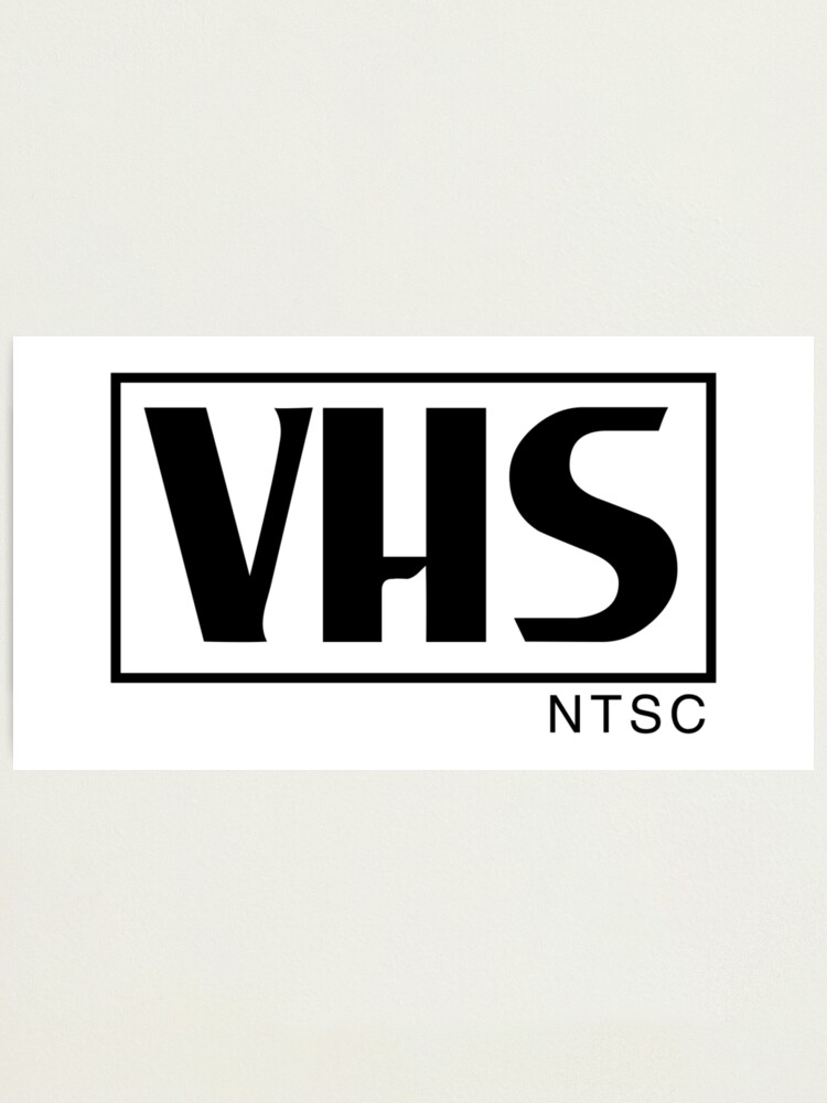 "VHS NTSC Vintage Logo" Photographic Print by prometheus31 | Redbubble