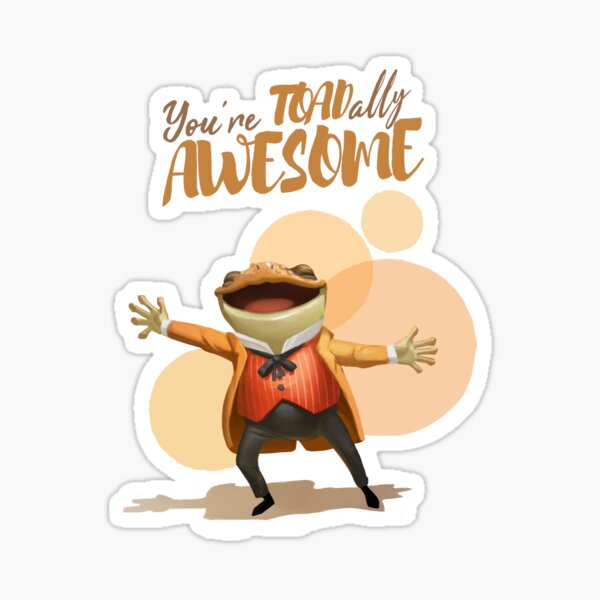 "Mr. Toad" Sticker for Sale by Lizustration | Redbubble
