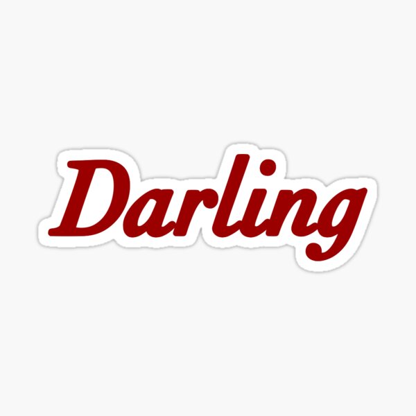 "Darling" Sticker by heymapi | Redbubble