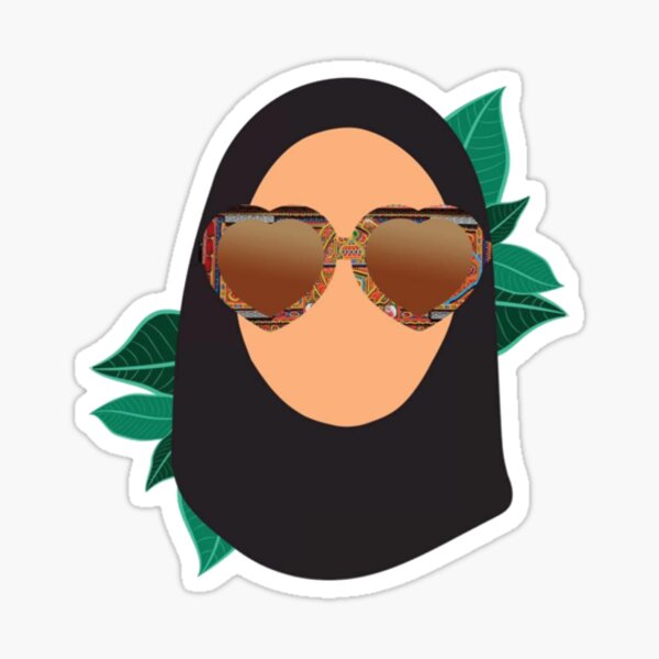 "Chic Hijab" Sticker for Sale by heebeejabee | Redbubble