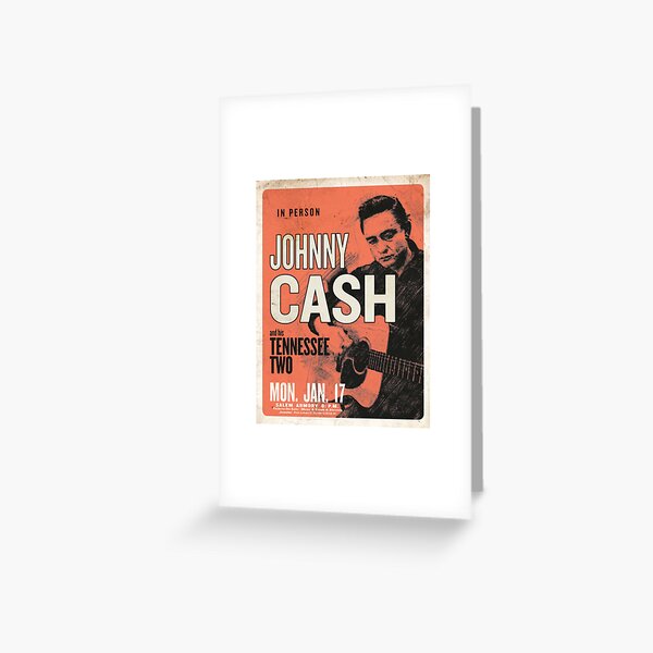 Johnny Cash Greeting Cards | Redbubble