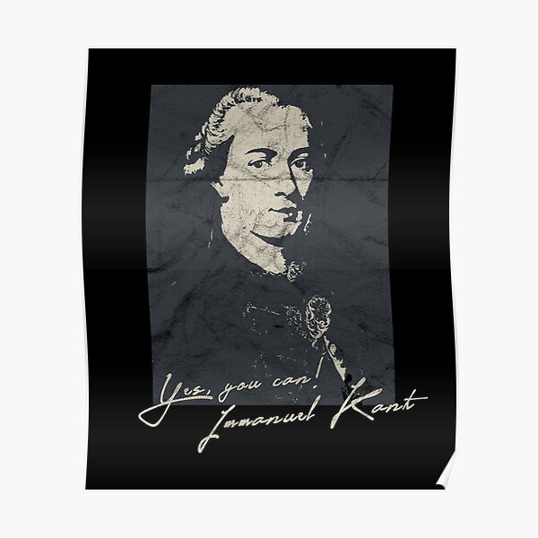 "Immanuel Kant Vintage Philosophy Nihilism Nietzsche Design " Poster ...