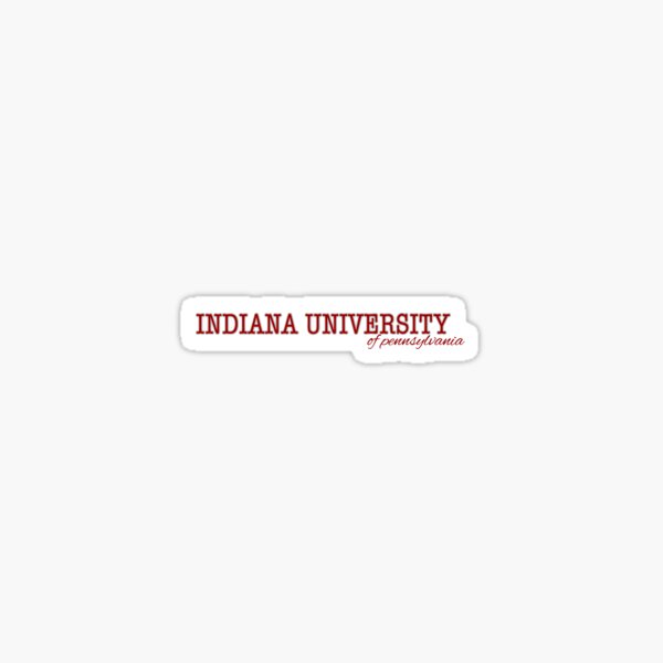 "indiana university of pennsylvania" Sticker by graciethomasx | Redbubble