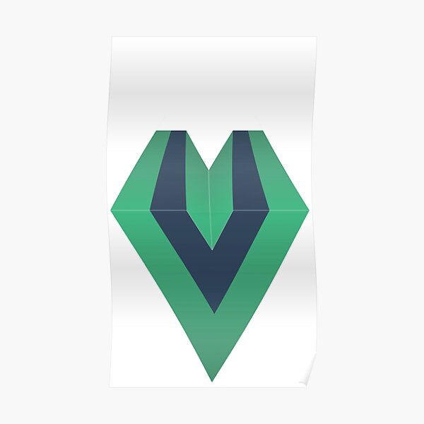 "Vue JS 3D" Poster by WiloAhadi | Redbubble