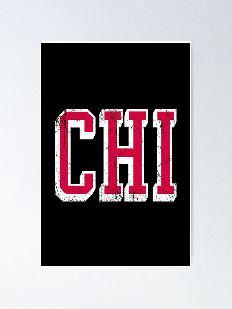 "CHI - block abv - 12" Poster by SaturdayACD | Redbubble