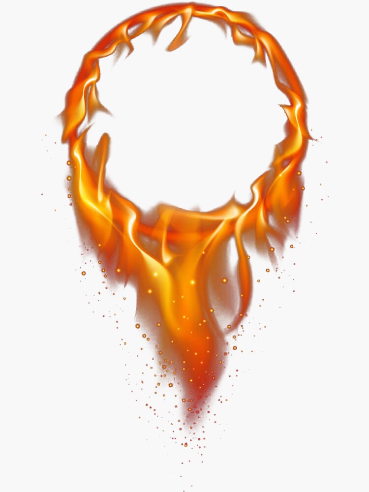 "Elemental Ring of Fire" Sticker for Sale by Spartawolf | Redbubble