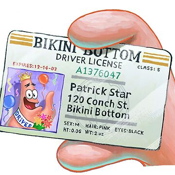 "patrick star ID" Greeting Card for Sale by caitlinnokeyy | Redbubble