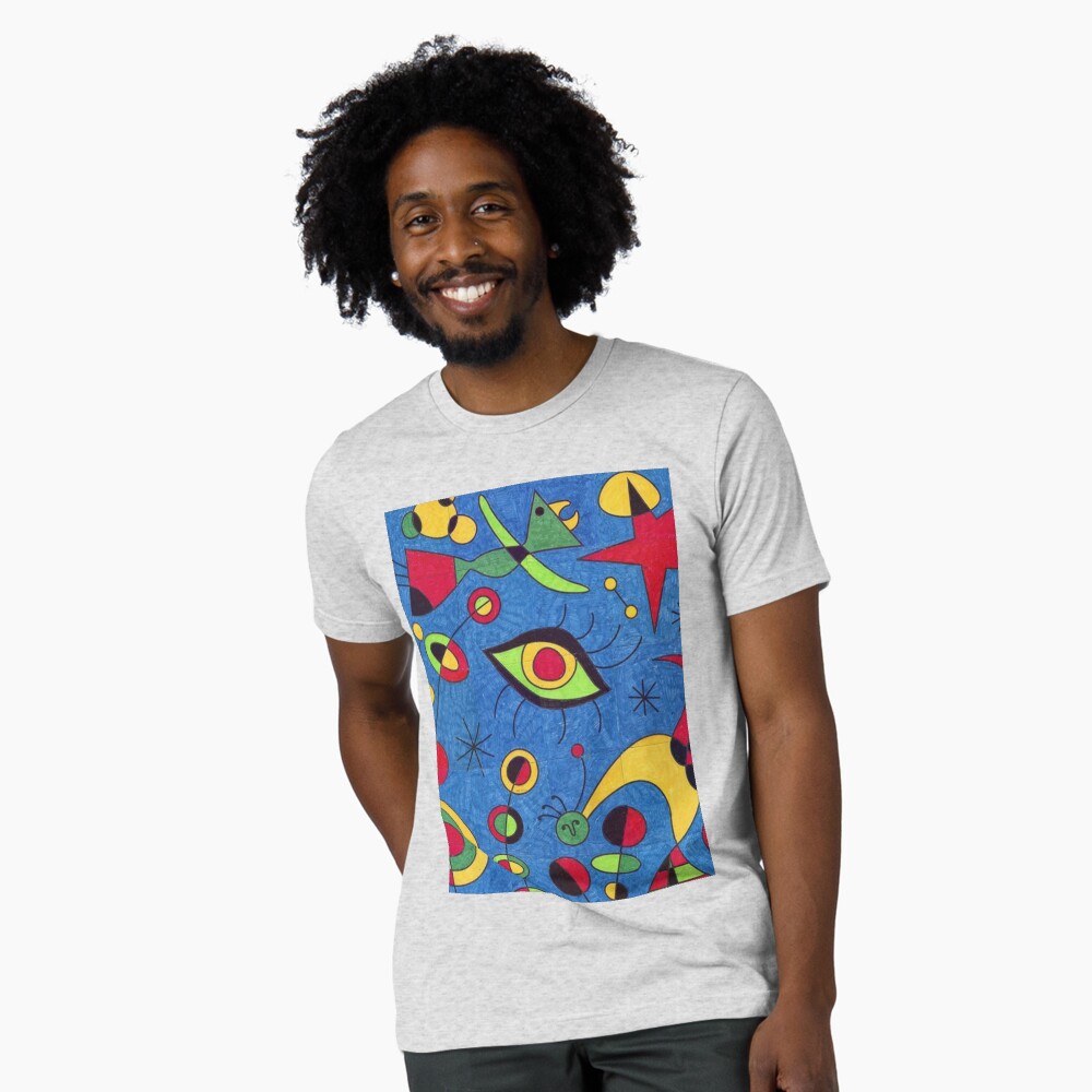 "Joan Miro Inspired Blue with Eye" Sticker for Sale by bettypure ...