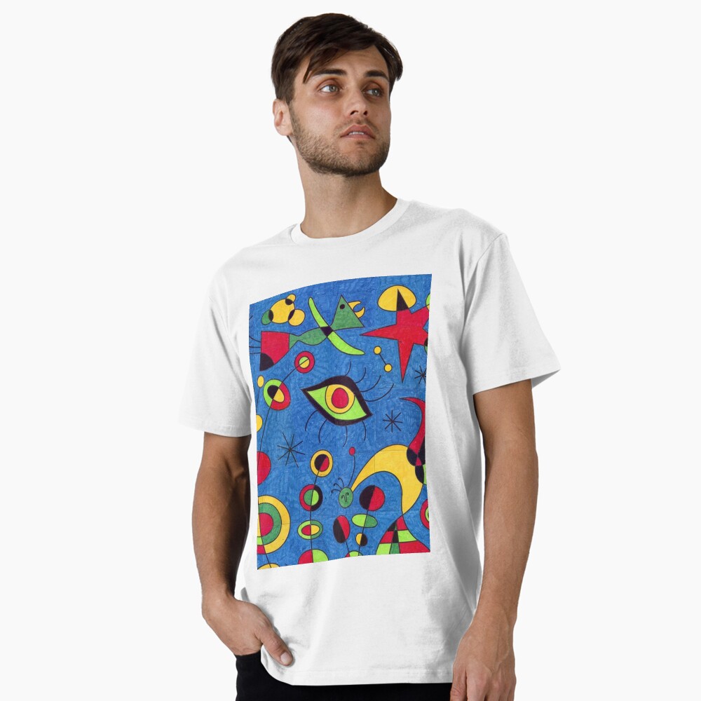 "Joan Miro Inspired Blue with Eye" Sticker for Sale by bettypure ...