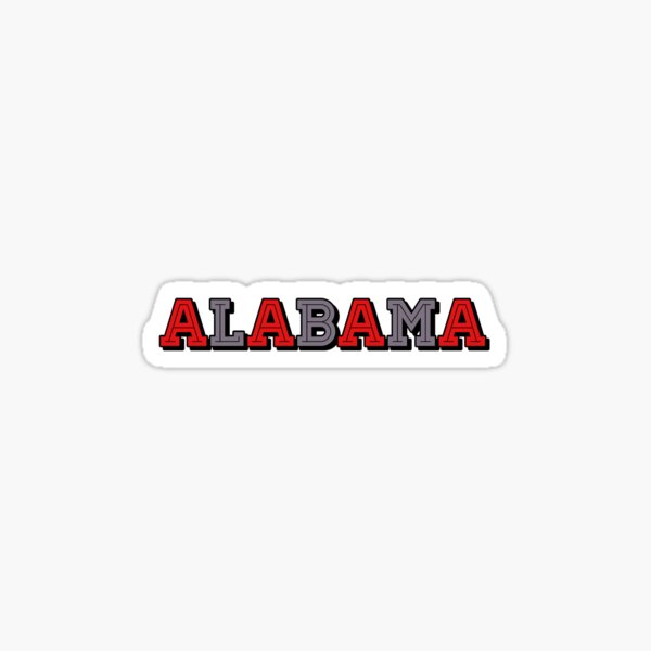 "ALABAMA STICKER" Sticker by nataliaeortiz | Redbubble