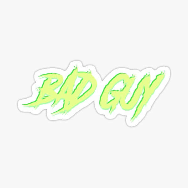 "Billie Eilish Bad Guy Sticker" Sticker by alexaat | Redbubble