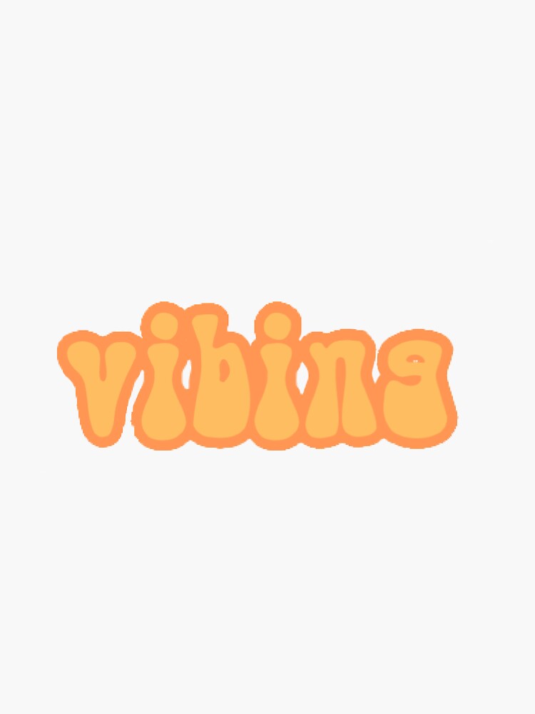 "~ vibing sticker ~" Sticker for Sale by emmakauf | Redbubble
