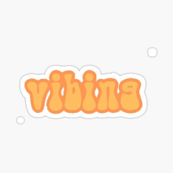"~ vibing sticker ~" Sticker for Sale by emmakauf | Redbubble
