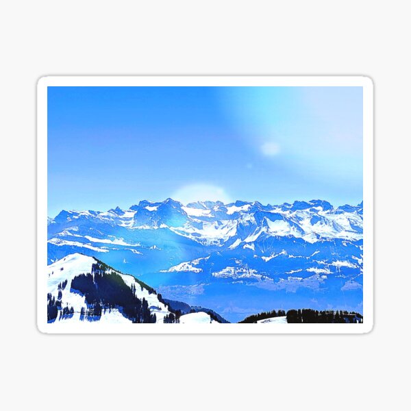 "Swiss Alps" Sticker by -Anna-Marie- | Redbubble
