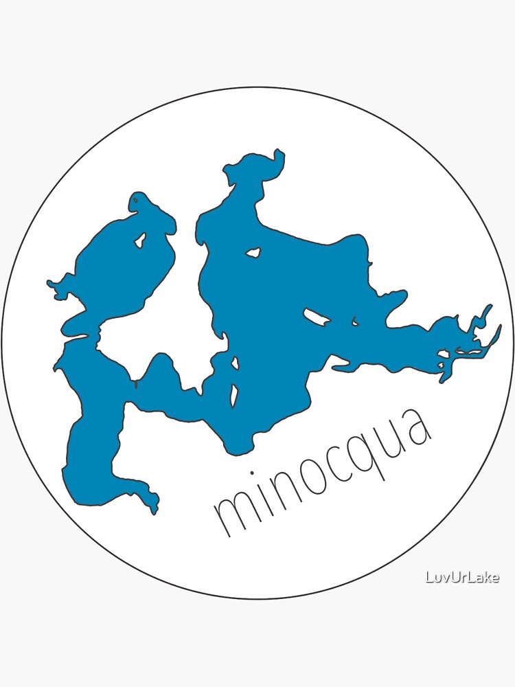 "Minocqua Lake" Sticker for Sale by LuvUrLake | Redbubble