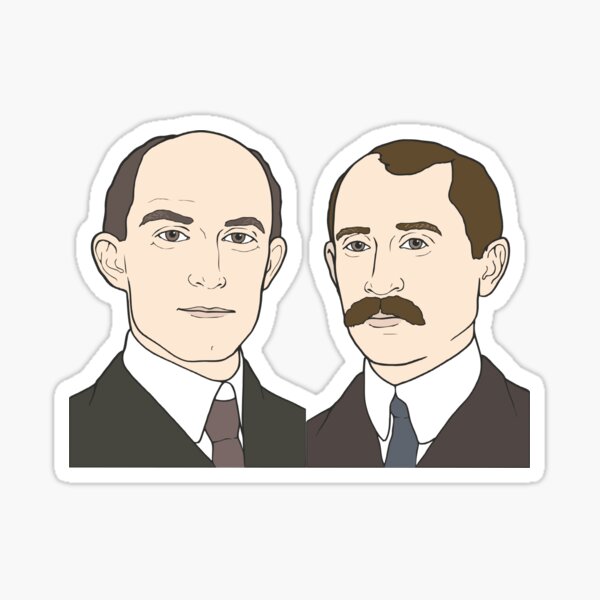 "The Wright Brothers" Sticker for Sale by Judge-Hatchet | Redbubble