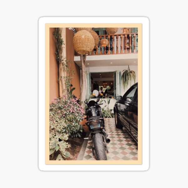 "scooter travel sticker/stamp " Sticker by drggrant | Redbubble