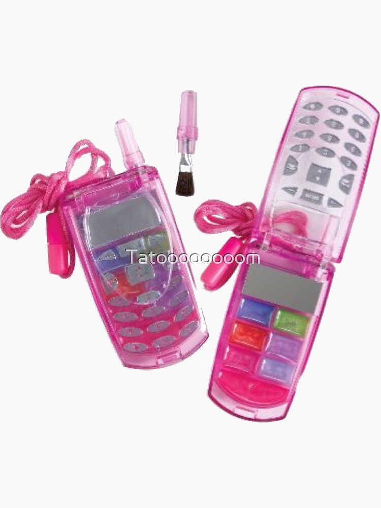 "FLIP PHONE LIP GLOSS" Sticker for Sale by Tatoooooooom | Redbubble