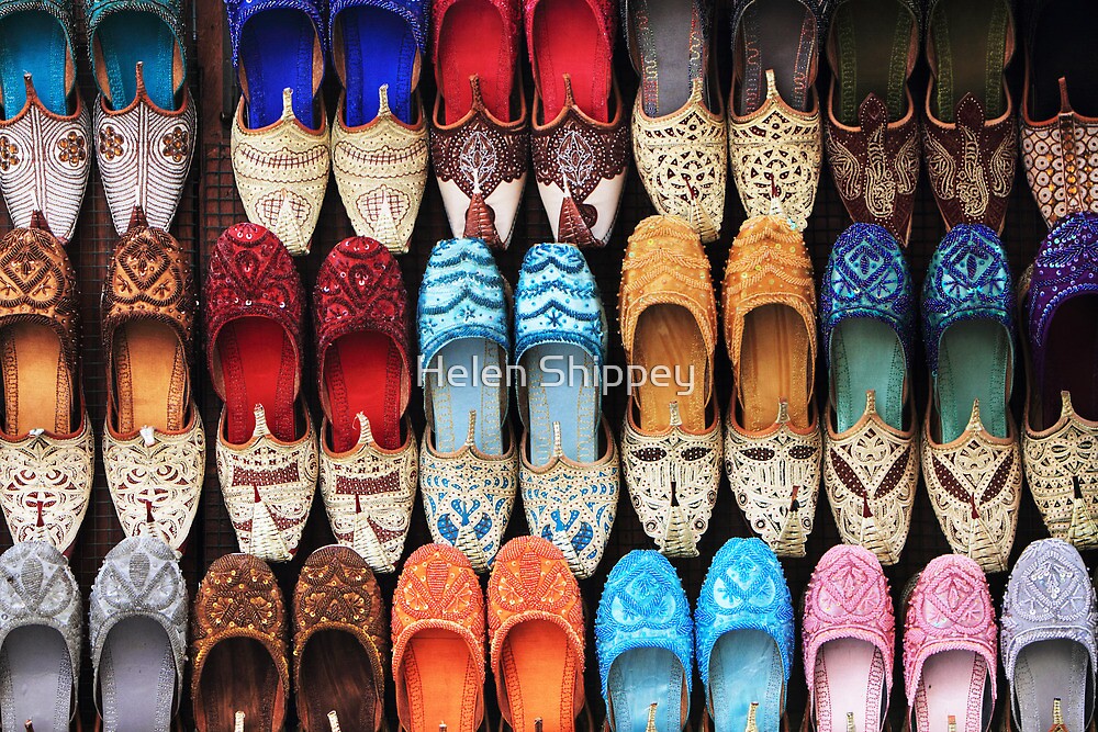 "Ladies Arabic Shoes" by Helen Shippey | Redbubble
