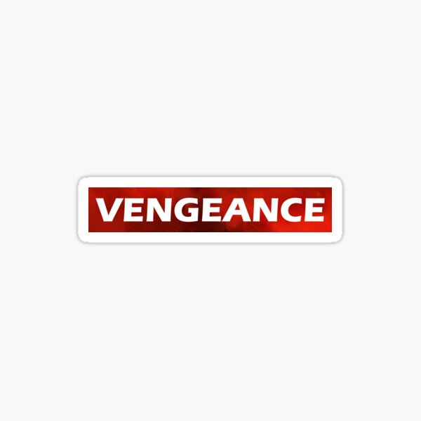 "Vengeance " Sticker for Sale by HiddenStar02 | Redbubble
