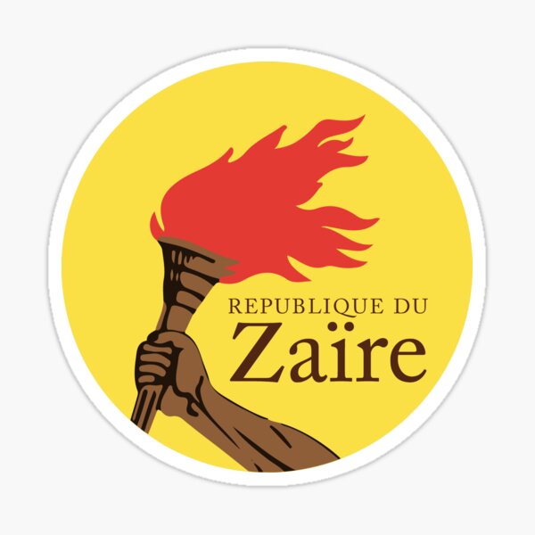 "Flag of the former Zaire" Sticker for Sale by 12points | Redbubble