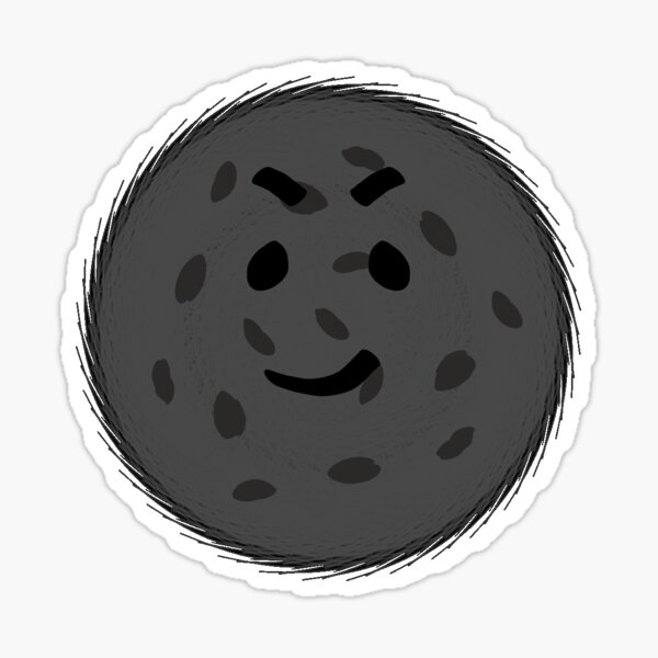 "Smug moon " Sticker by MrRatcliffe55 | Redbubble