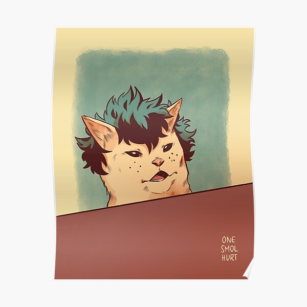 "Deku Cat" Poster by Onesmolhurt | Redbubble