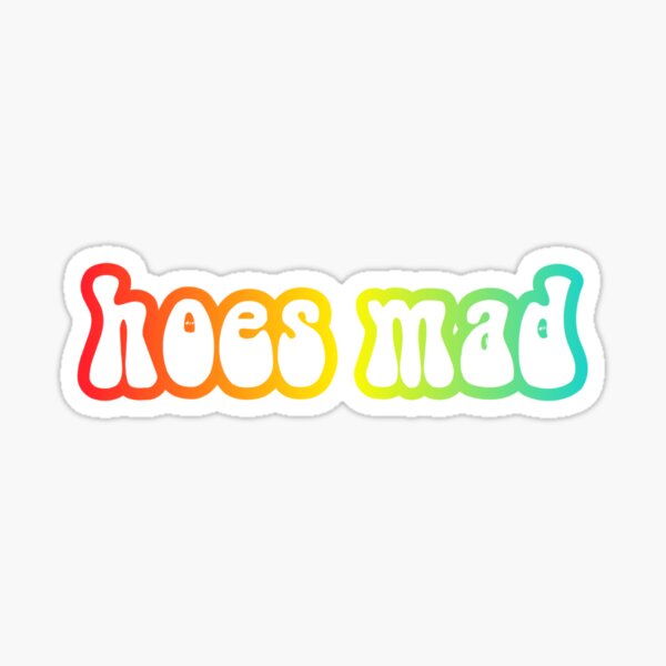"hoes mad transparent sticker" Sticker by lilliiii | Redbubble