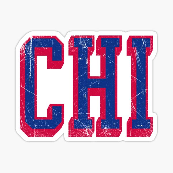 "CHI - block abv - 13" Sticker by SaturdayACD | Redbubble