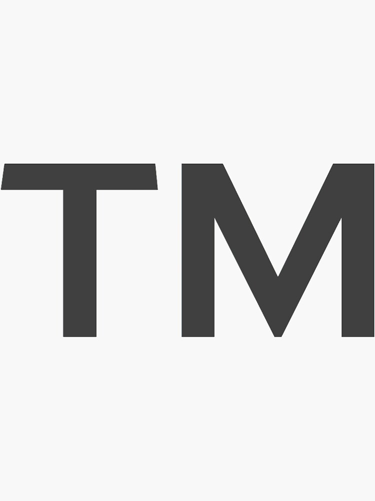 "TM sticker" Sticker for Sale by Ohokm8 | Redbubble