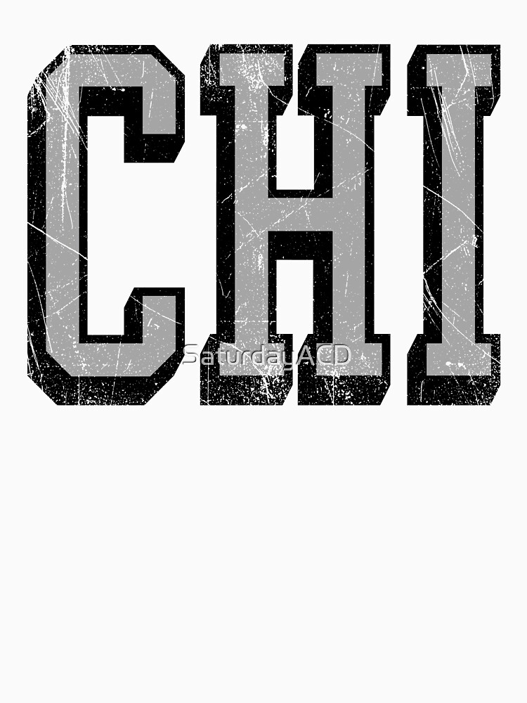 "CHI - block abv - 17" T-shirt for Sale by SaturdayACD | Redbubble ...