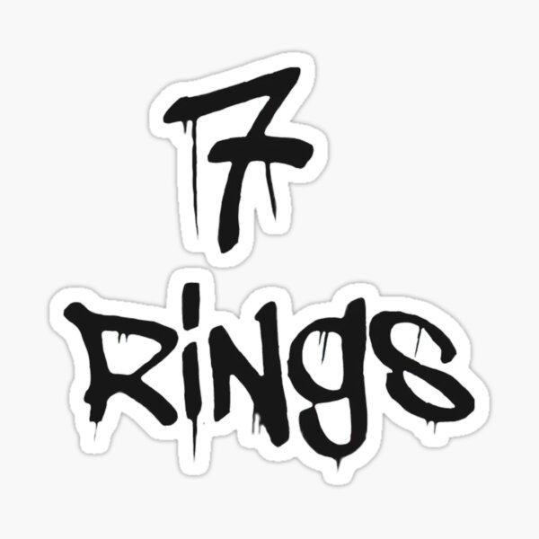 "7 rings" Sticker for Sale by Annielebling | Redbubble